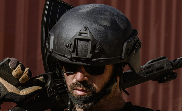Ballistic Helmet MICH Combat Black - Ace Link Armor