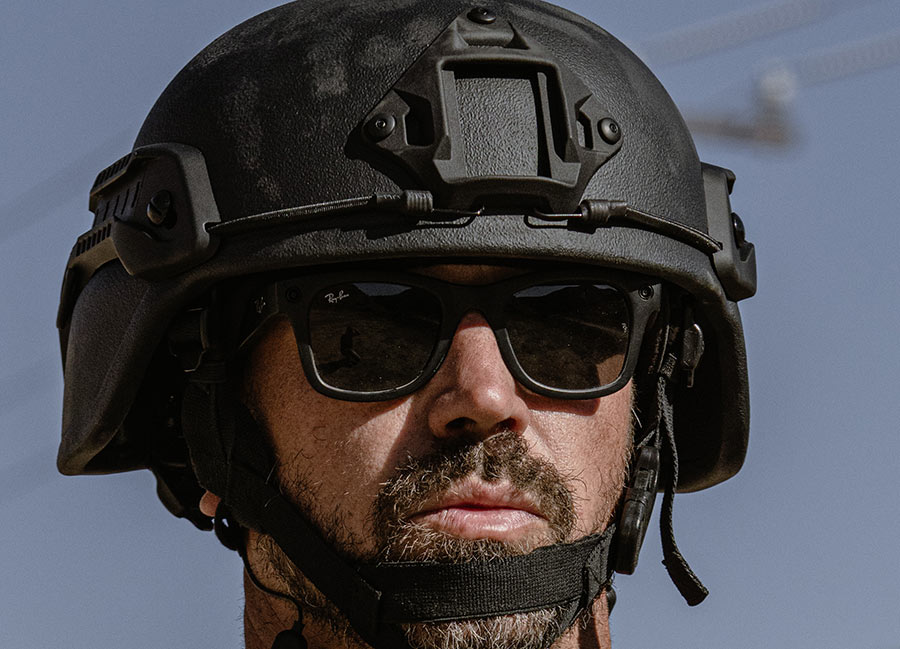 MICH Combat Ballistic Helmet Black - Ace Link Armor