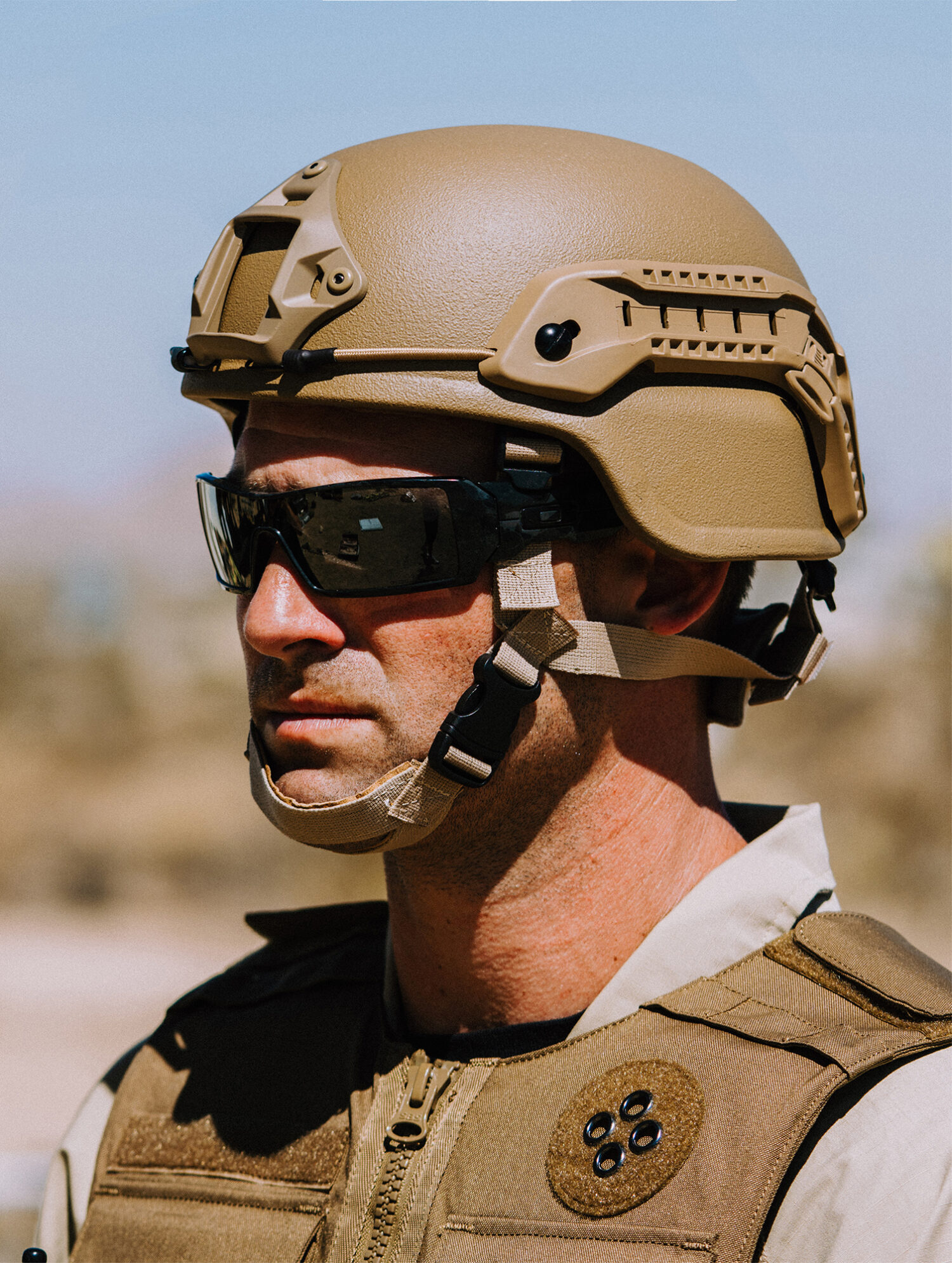 Ballistic Helmet MICH Combat Coyote Brown - Ace Link Armor
