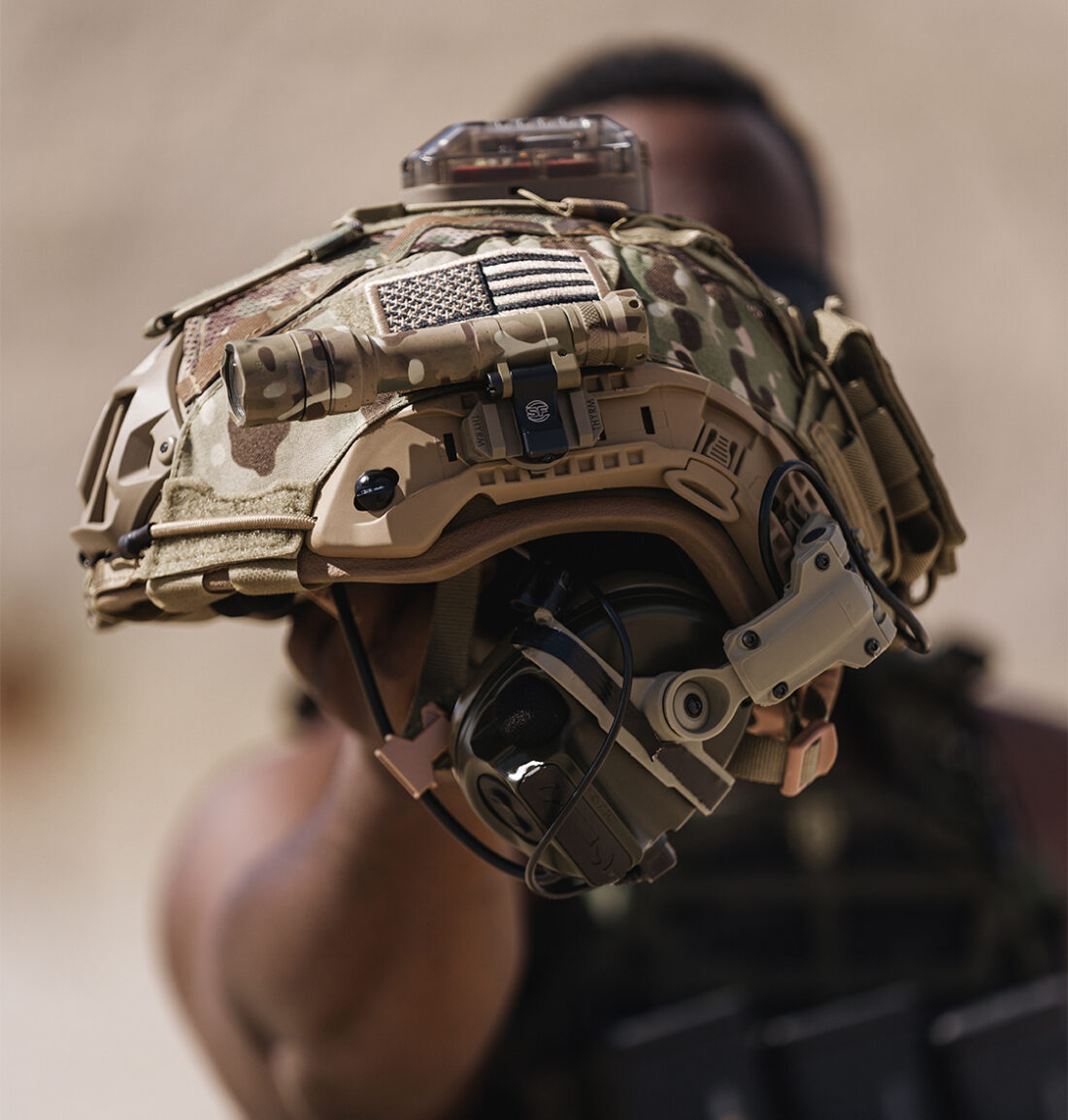Ballistic Helmet Cover Coyote Brown - Ace Link Armor