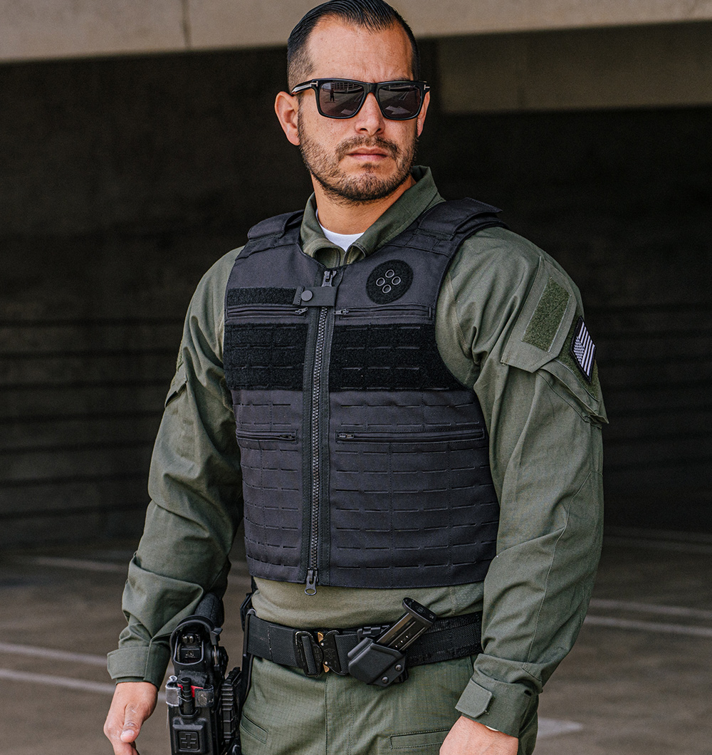 Patrol Laser-Cut Level 3A Bulletproof Vest - Ace Link Armor